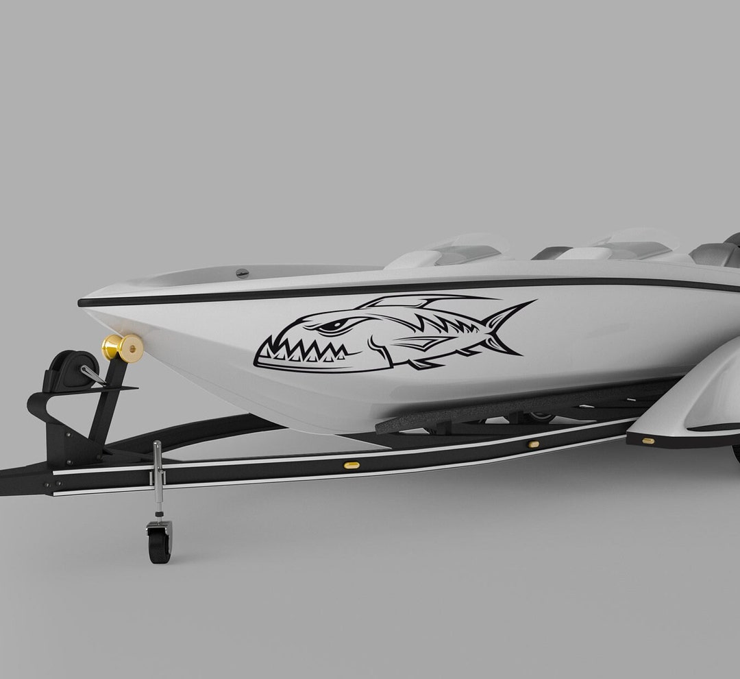 Boat Decals, Monster Fish Vinyl Graphic for Boat, Set of 2 - Etsy