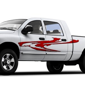 Truck Side Decals, Vinyl Graphics for Cars and Trucks, Smear, Set of 2 ...