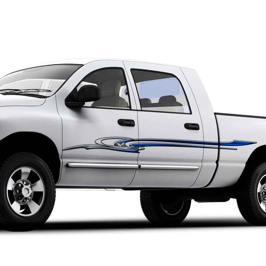 Sky Stripes Truck Side Decals, Vinyl Graphics for Car, Truck, Boat, Set ...
