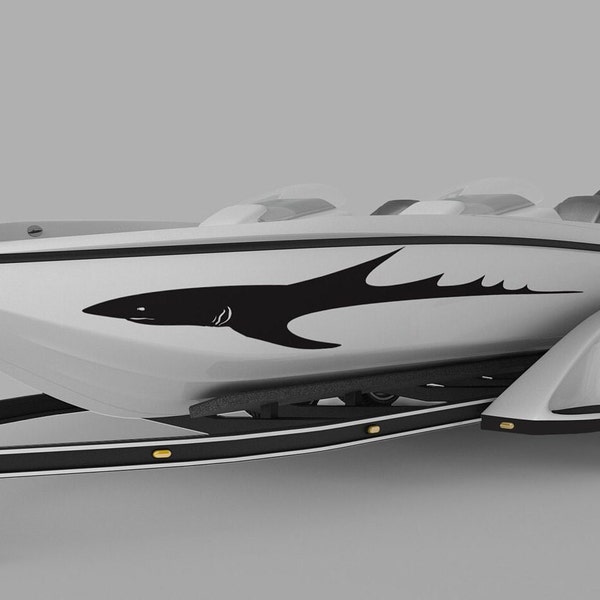 Large Shark Decals - Etsy