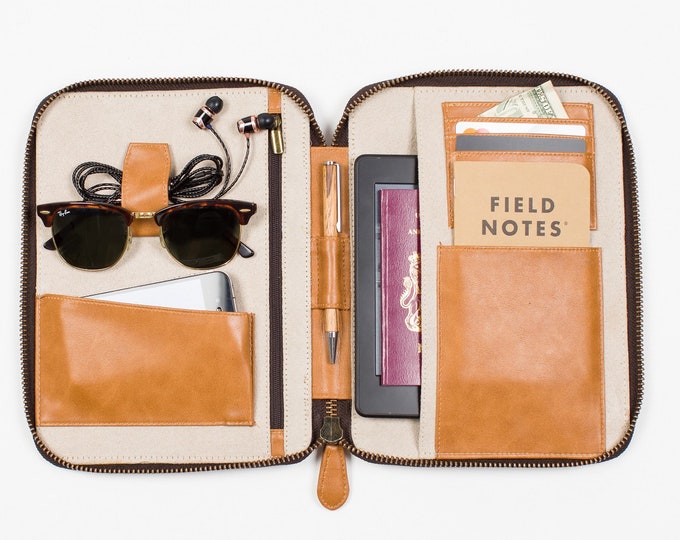 Deluxe Travel Organiser ,passport Holder , Documents Organiser Real ...