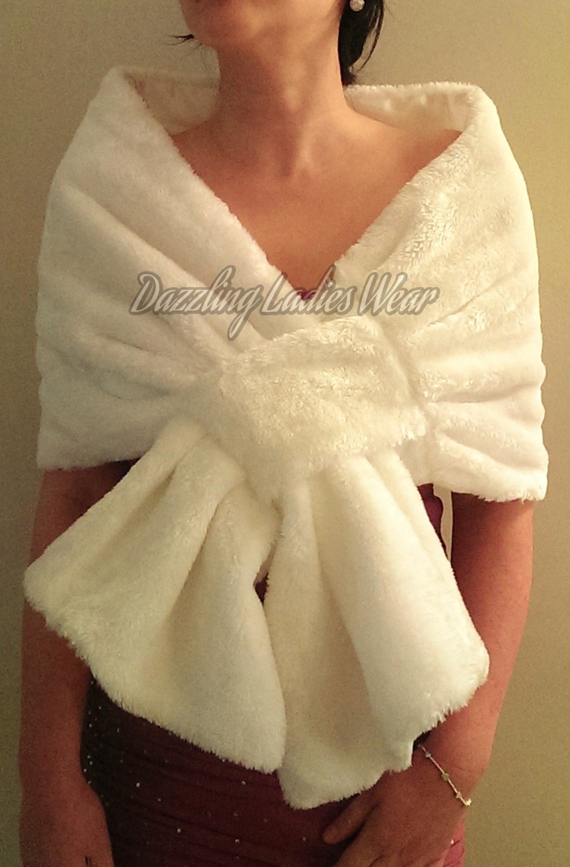 1920's Style Black Soft Faux Fur Stole / Wrap / Shawl / - Etsy