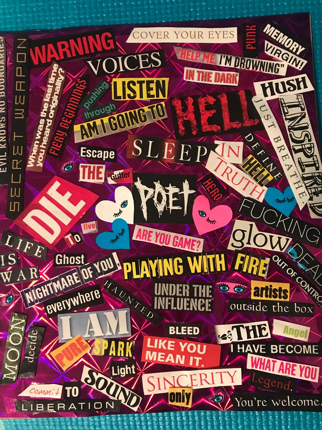 Poet Collage- Evolution of A Gutter Poet - Etsy
