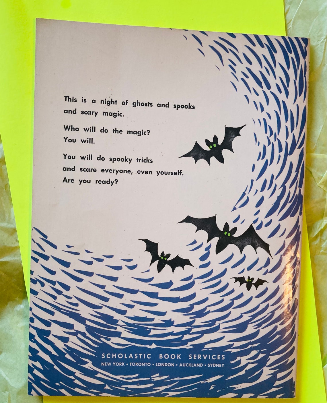 Vintage Scholastic Book 1969 Spooky Tricks Excellent Childrens Book ...