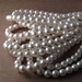 SNOW DAY 8mm Round Pearl Coat Beads - Snow Czech Glass Pearls - Snow ...