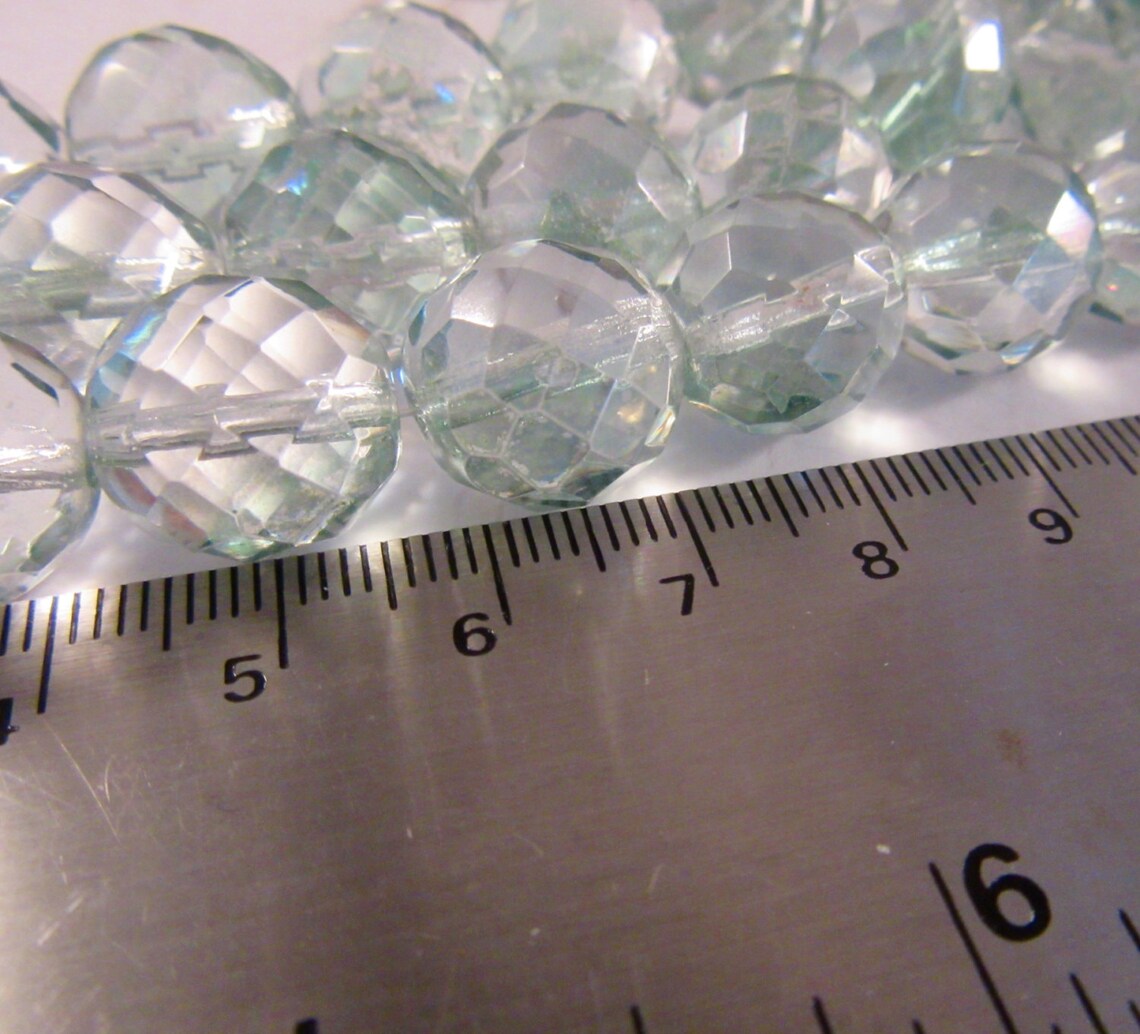 MACK SAGE DADDY 14mm Luster Green Crystal Firepolish Faceted - Etsy