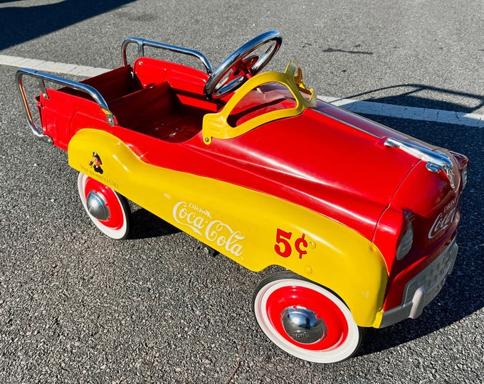 Cola-cola Metal Pedal Car by Gear Box 2001 Excellent Condition Ride-on ...