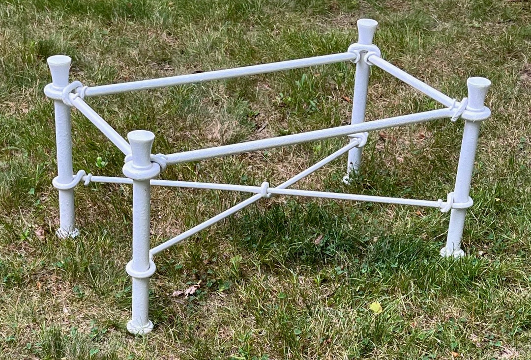 Giacometti Style Iron Coffee Table Wrap Around Iron Connectors (no ...