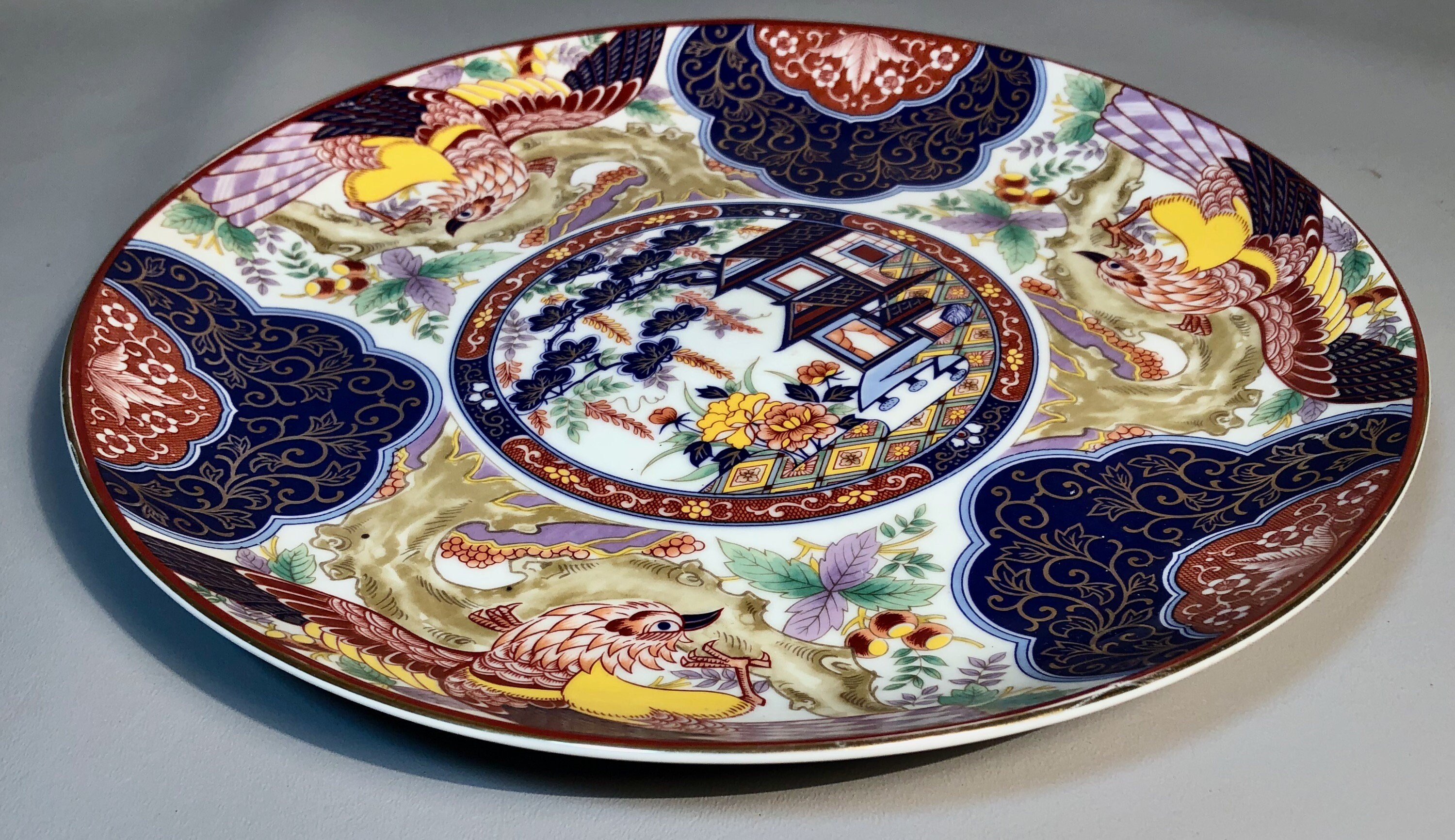 Japanese Imari Ware 12 Charger Plate C1910 W/birdslandscape - Etsy