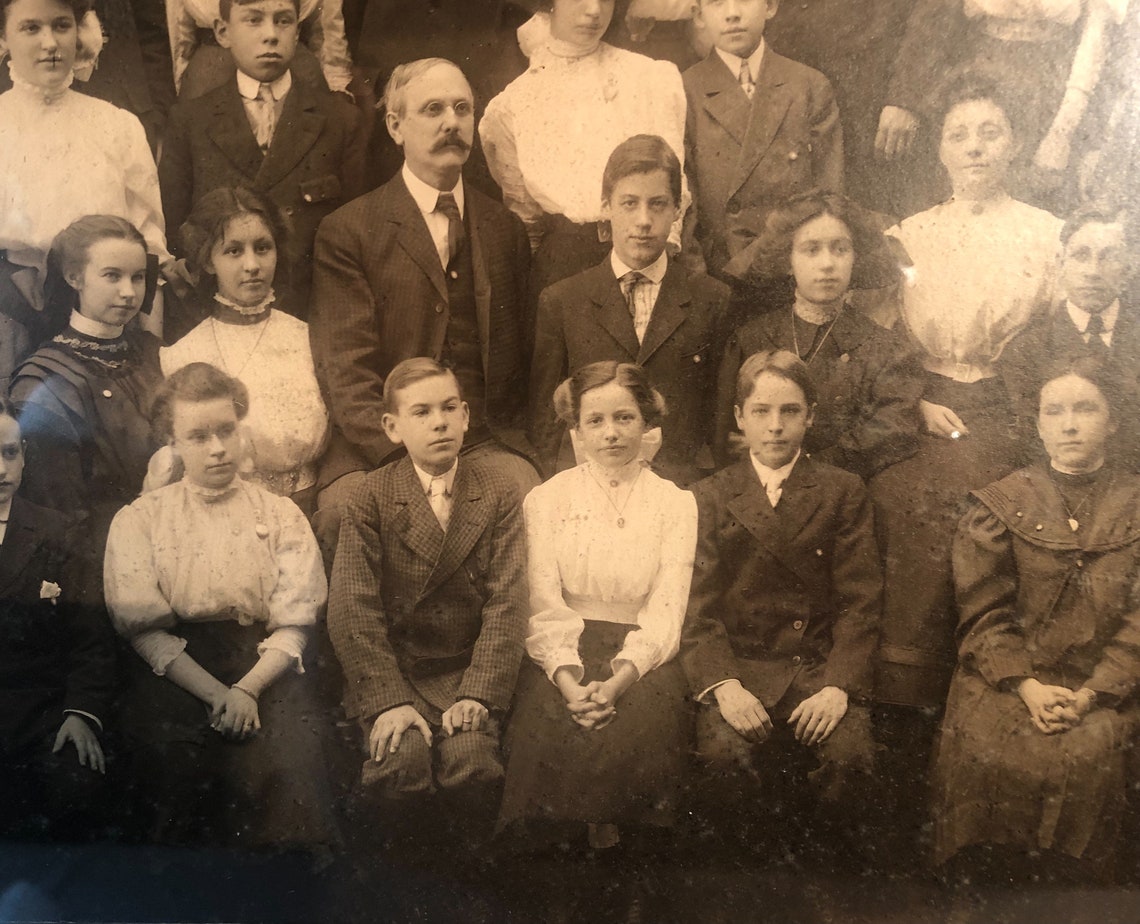 Victorian Original Photograph Group Young Men & Women High | Etsy