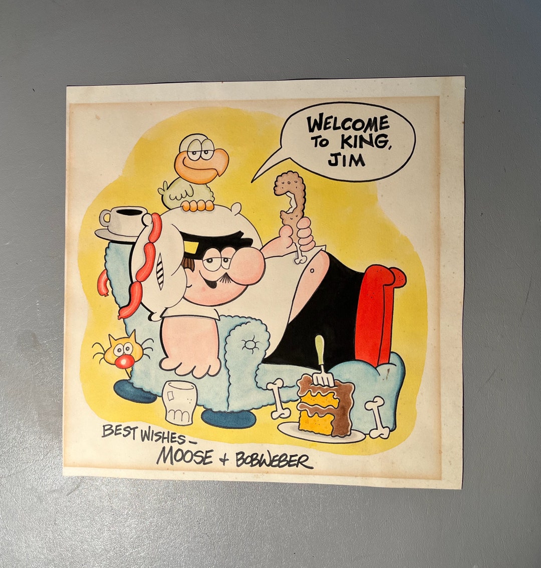Original Comic Art Bob Weber Moose Miller& Molly for King Jim Welcome ...