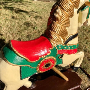 Antique Carousel Rocking Horse c1920 Plaster Over Wood Ride-On | Etsy