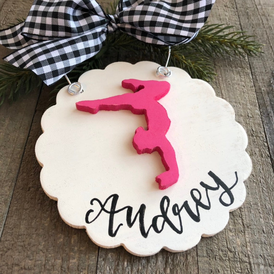Gymnastics Ornament / Personalized Gymnast Ornament - Etsy