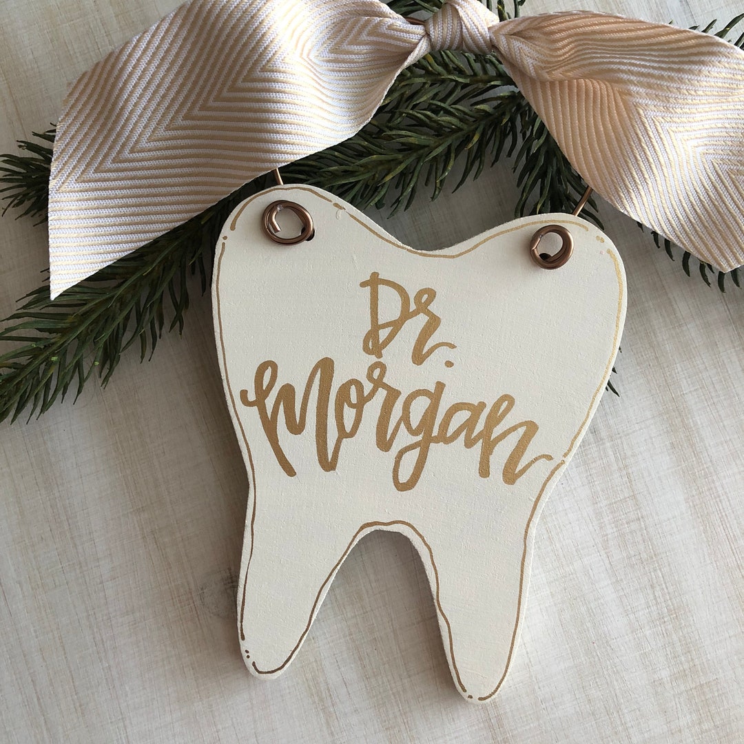 Personalized Tooth Ornament / Dentist Ornament - Etsy