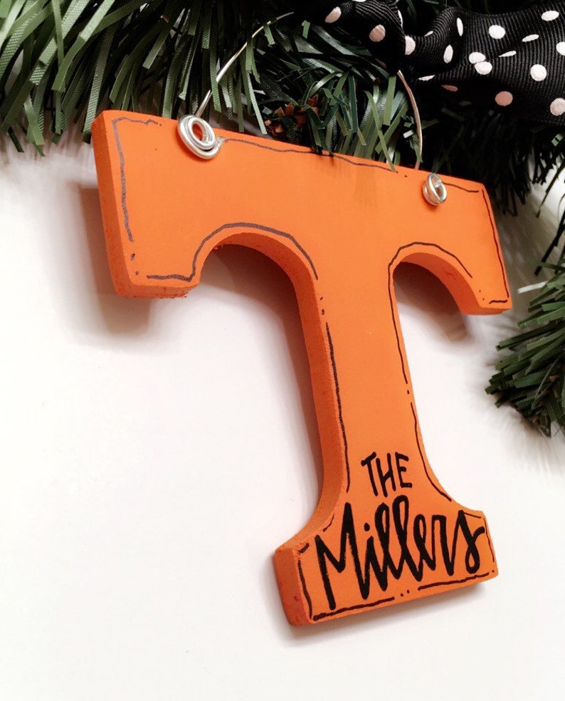 Power T / Tennessee Vols personalized ornament | Etsy