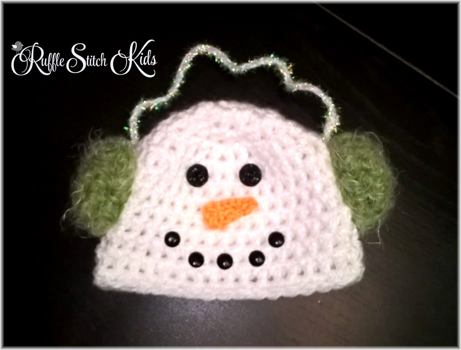 Hand Crochet Newborn Winter Snowman Hat & Cocoon Photo Prop | Etsy