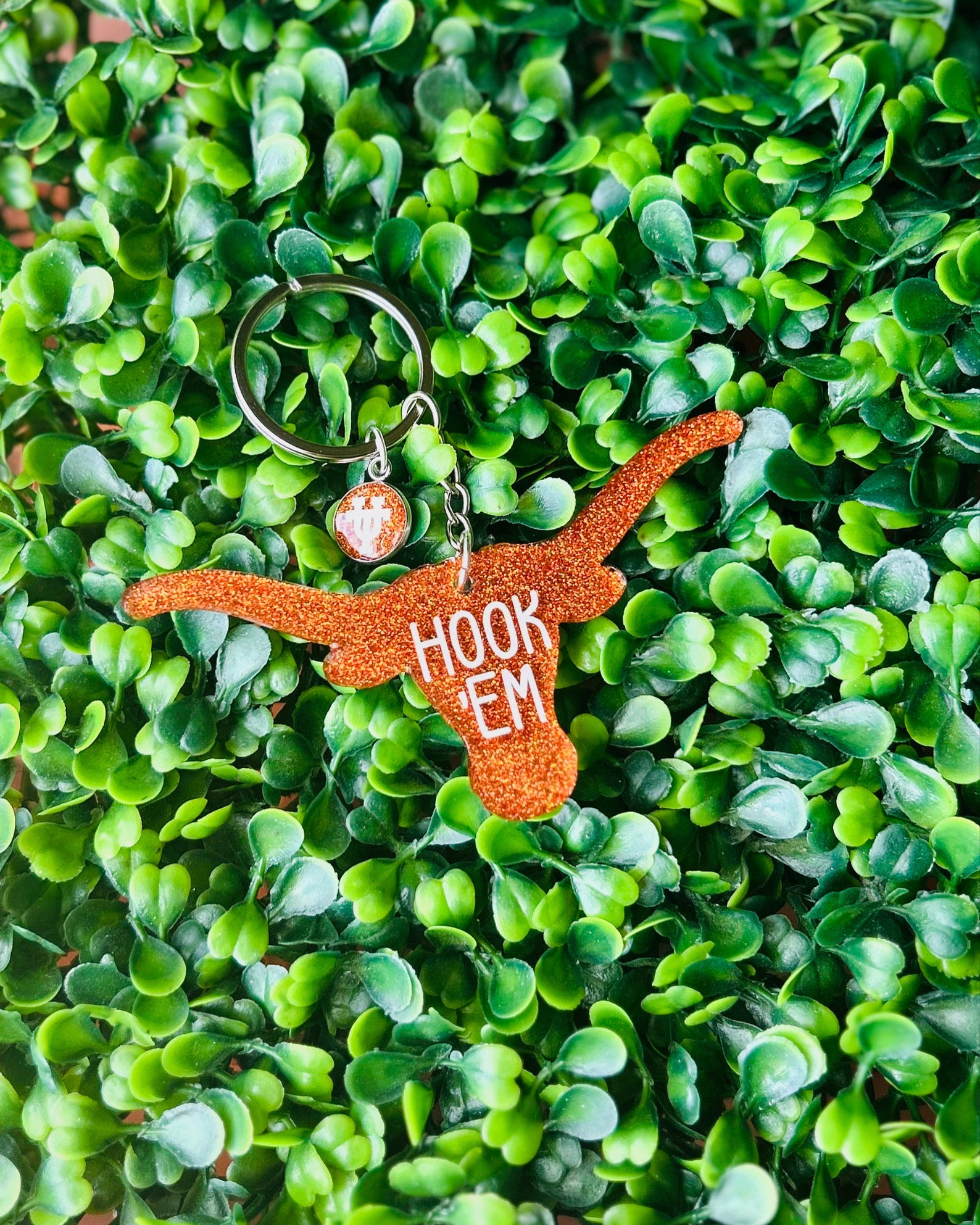 Texas Longhorn Keychain - Etsy