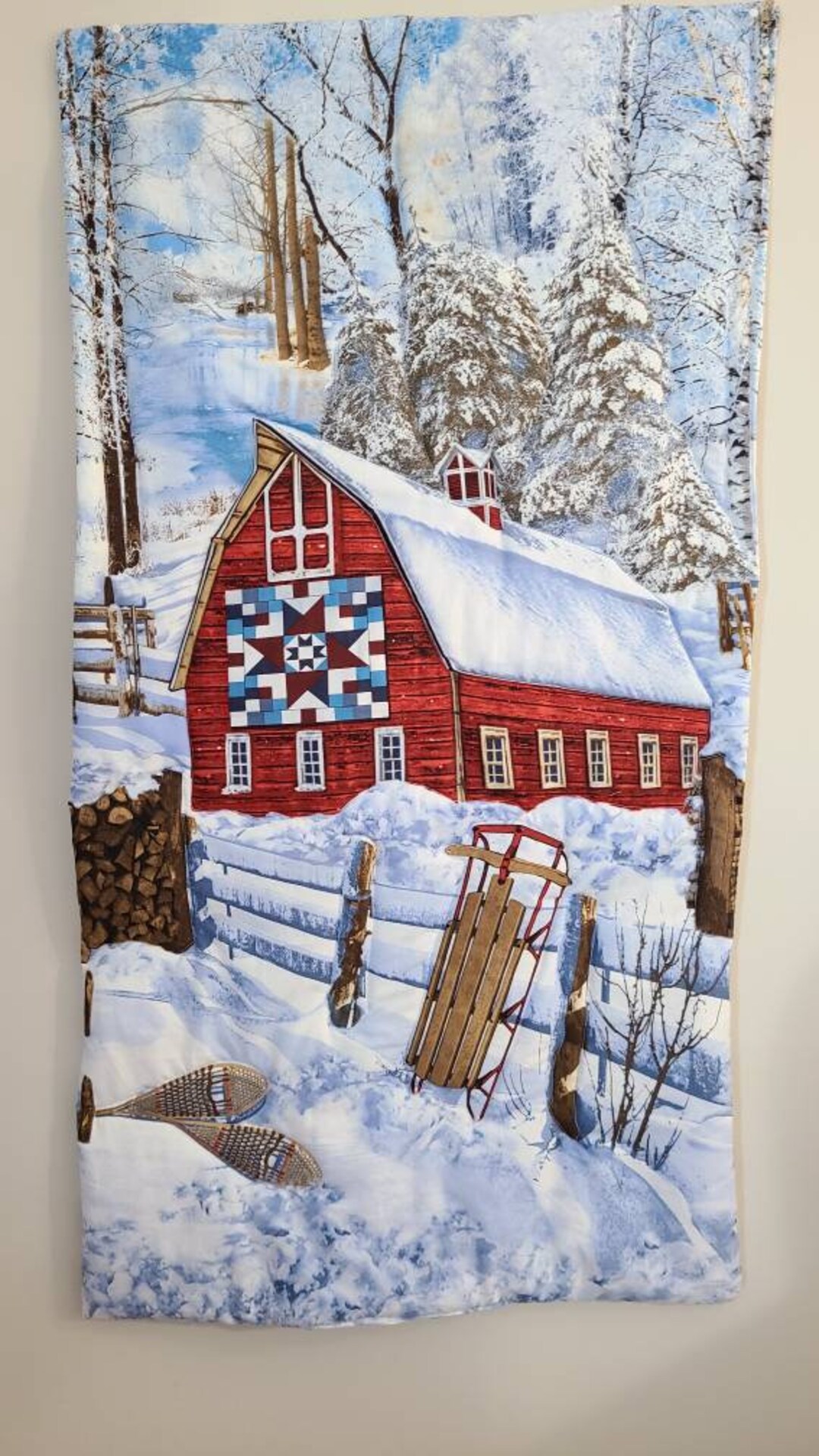 Snow and Barnyard Wall Panel - Etsy