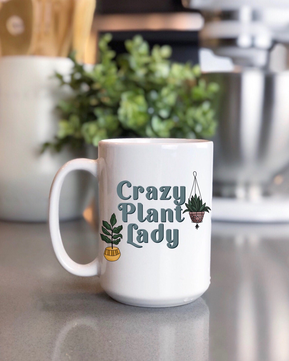 Crazy Plant Lady Mug Plant Lady Coffee Mug Coffee Cup | Etsy