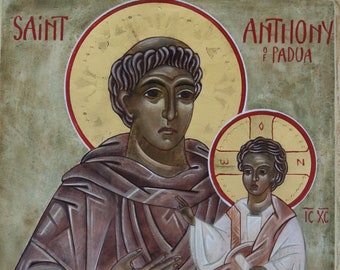 St Anthony of Padua Icon - Etsy