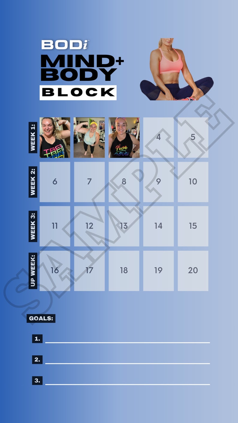 Bodi Block Trackers Bundle | Bodi Program Tracker | Bodi Super Block ...