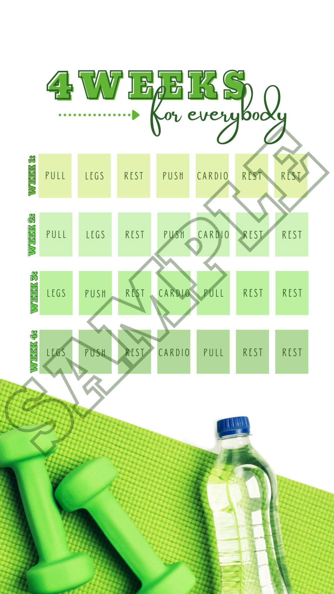 4 Weeks for Everybody Sweaty Selfie Tracker | Bodi Tracker | Social ...