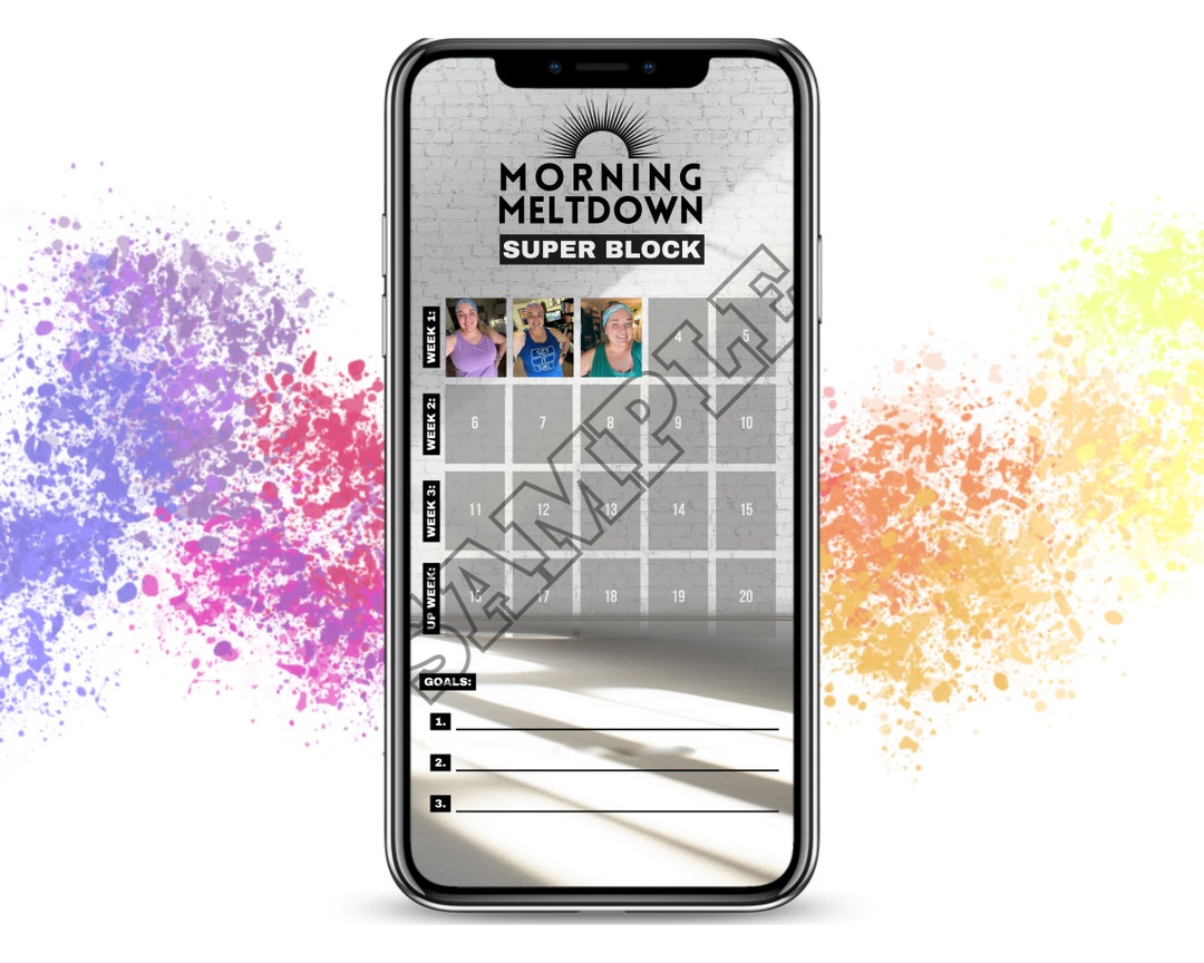 Morning Meltdown SUPERBLOCK Sweaty Selfie Tracker | Super Block Tracker ...