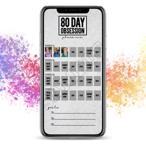 80 Day Obsession Sweaty Selfie Tracker | Bodi Tracker | Social Media ...