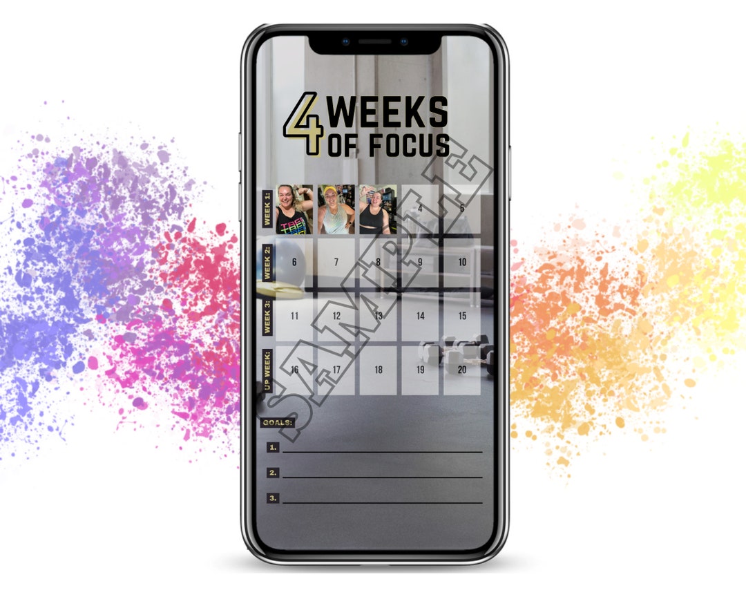 4 Weeks of Focus Tracker | Bodi Tracker | Social Media Tracker | IG ...