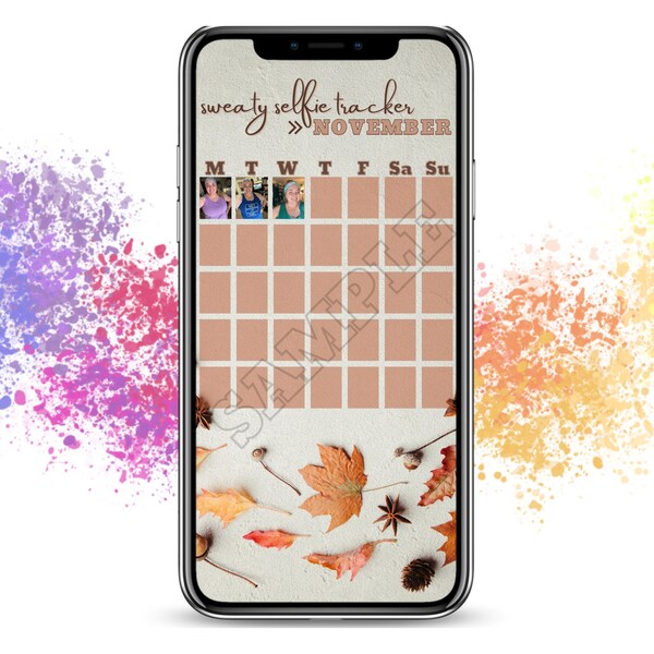 Sweaty Selfie Calendar - Etsy