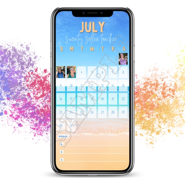 Sweaty Selfie Calendar - Etsy