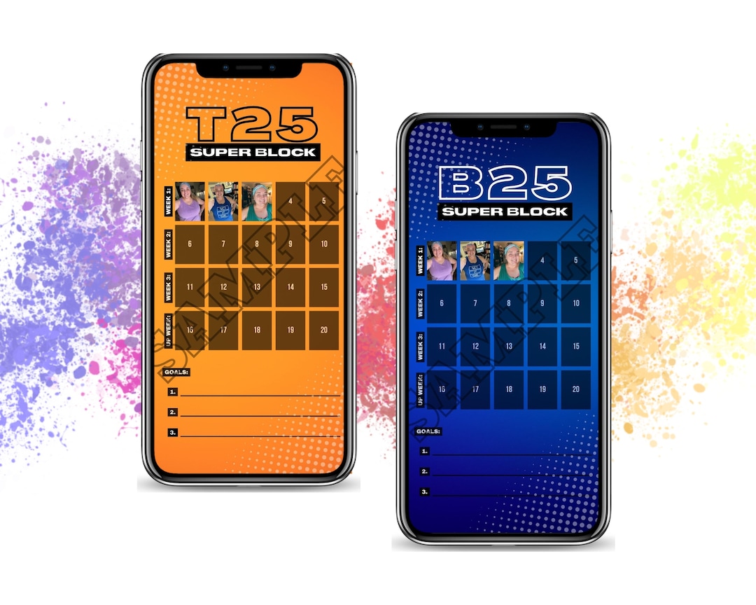 B25 + T25 Sweaty Selfie Tracker | Bodi Tracker | Social Media Tracker ...