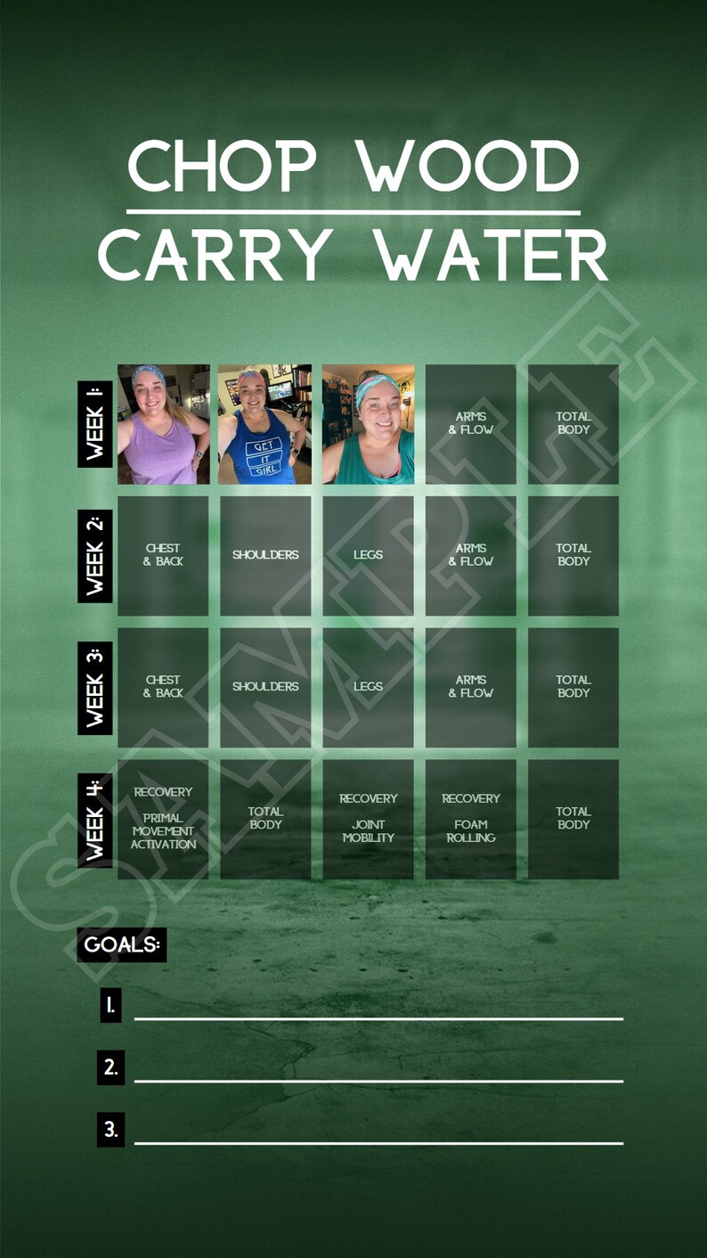 Chop Wood Carry Water Sweaty Selfie Trackers | Bodi Tracker | Social ...