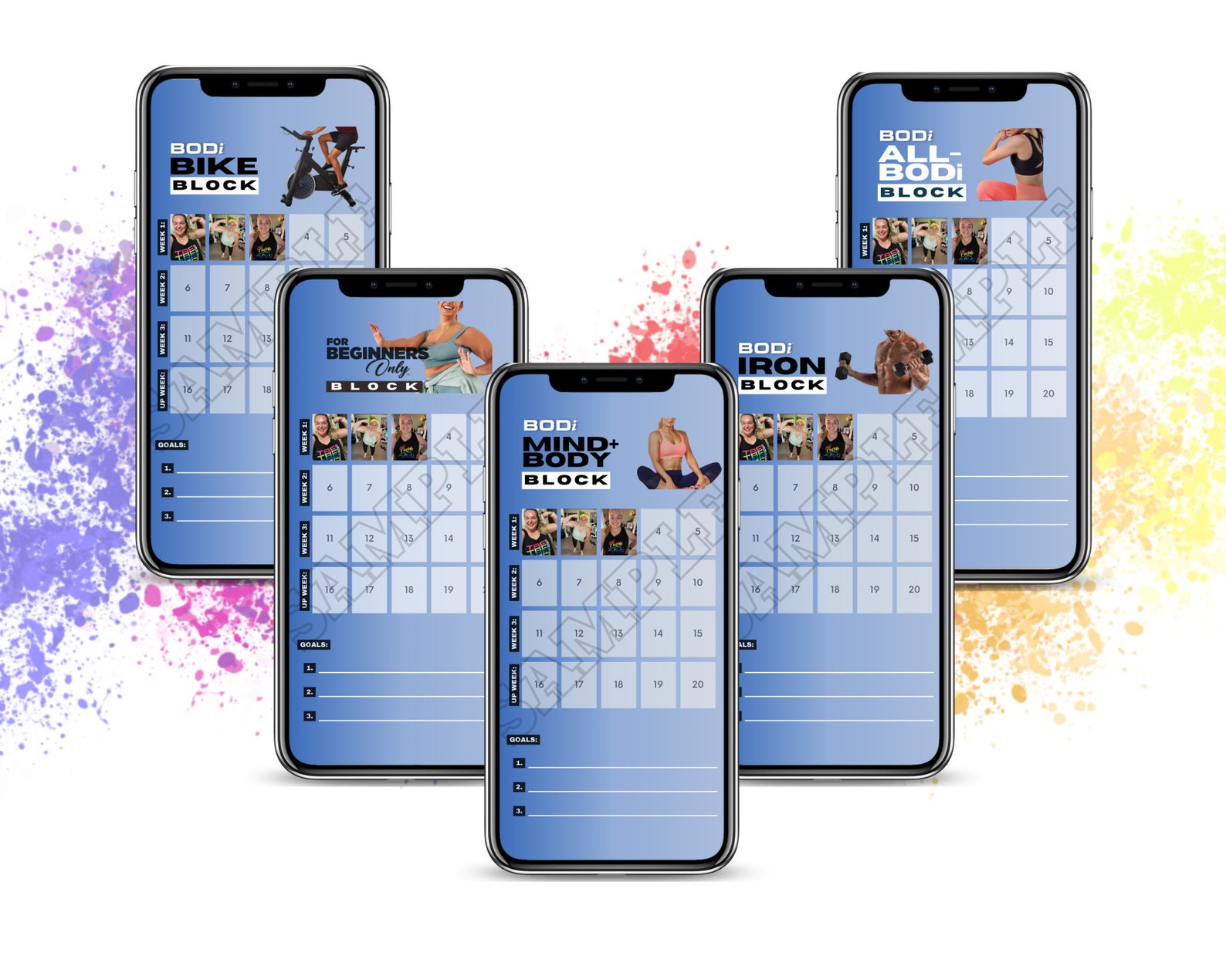 Bodi Block Trackers Bundle Bodi Program Tracker Bodi Super Block ...