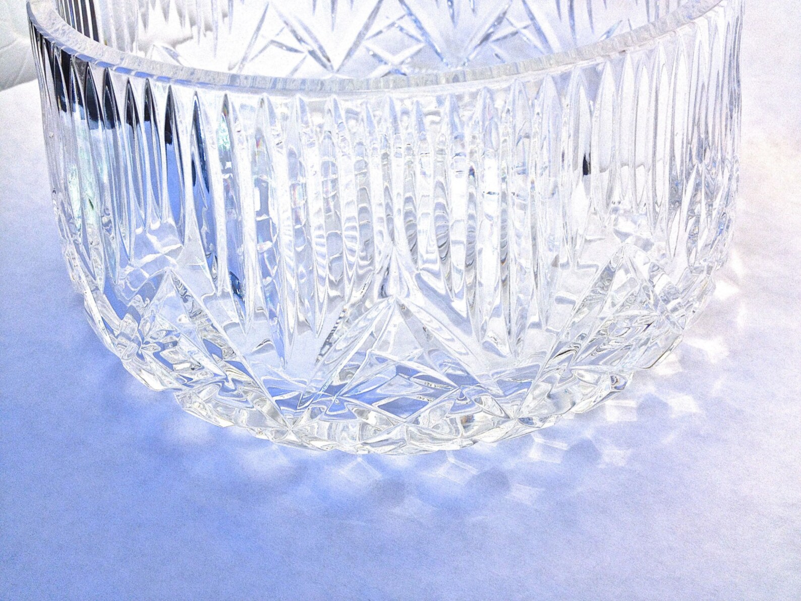 Large Cut Crystal Bowl - Etsy