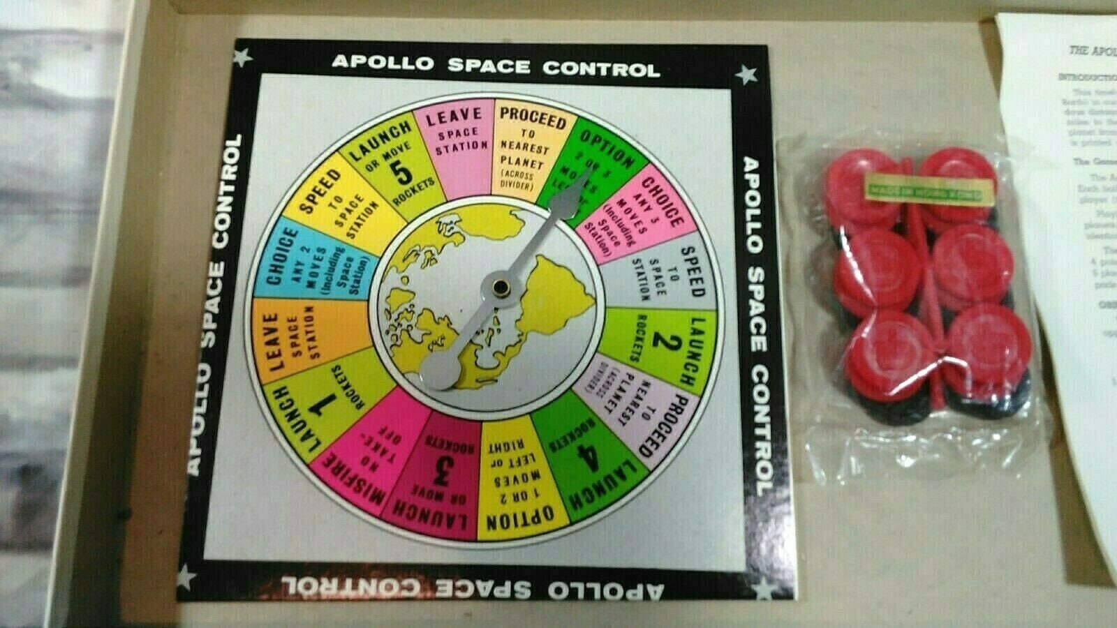 The Apollo Space Rocket Checkers Vintage Boardgame Abstract - Etsy
