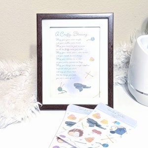 Printable Knitting/crocheting Poem Art Print for Crafty Folks - Etsy