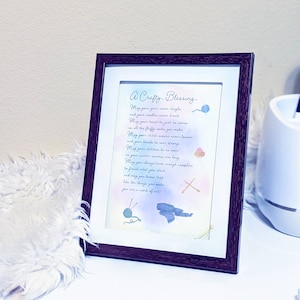 Printable Knitting/crocheting Poem Art Print for Crafty Folks - Etsy