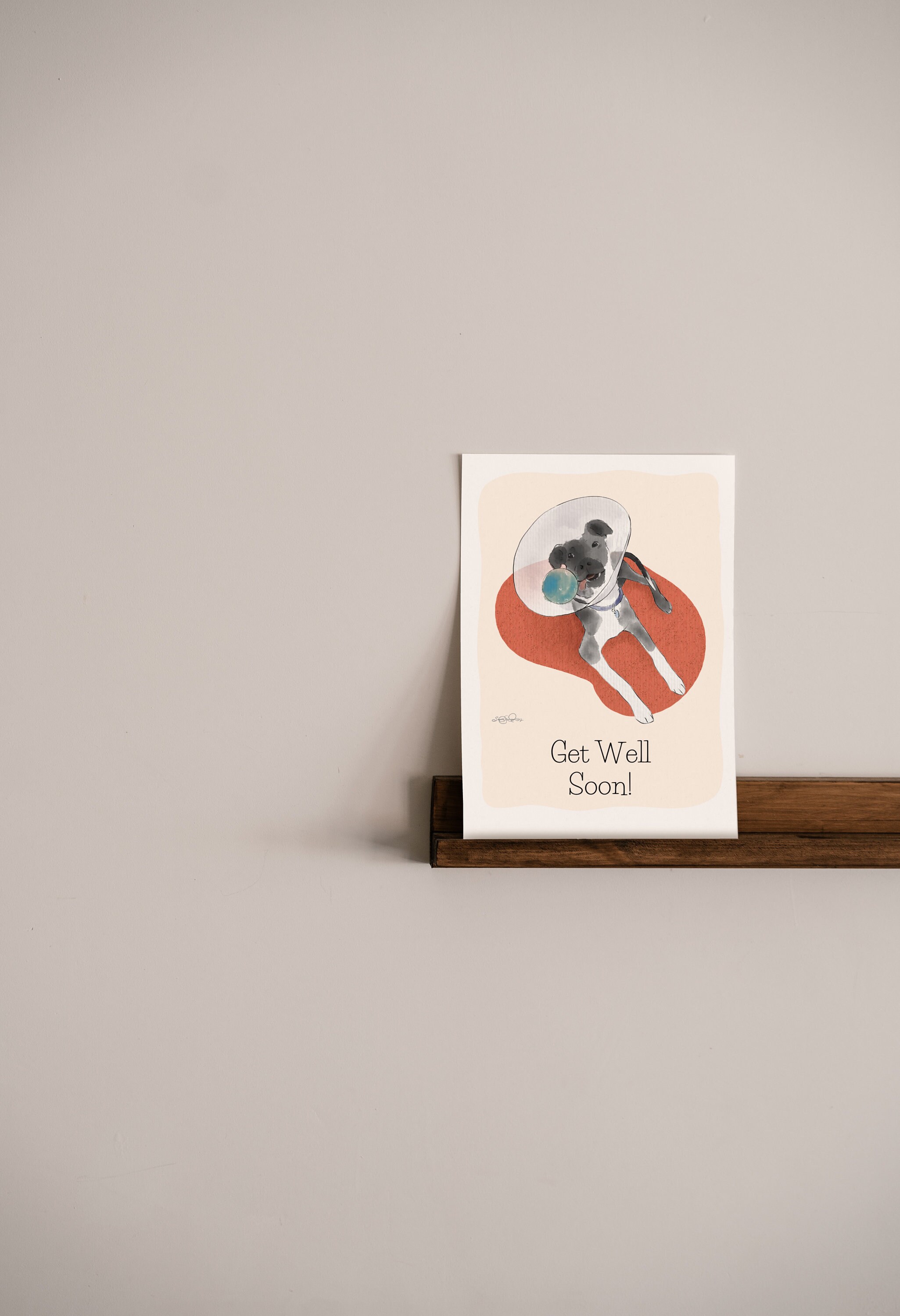 Get Well Soon Cute Puppy Printable Card Bundle Two Cards With Blank ...