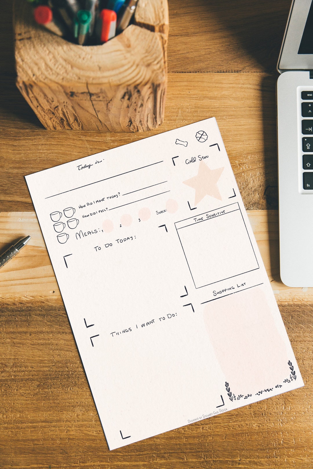 Printable ADHD Friendly Daily Planner Page free Bookmarks - Etsy