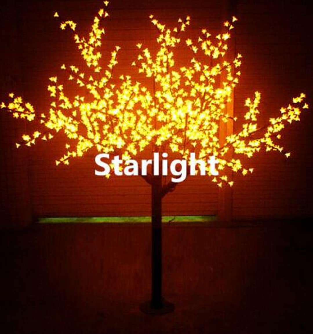 6.5ft Tall Lighted Cherry Blossom LED Tree Indoor/outdoor Lighted Tree ...