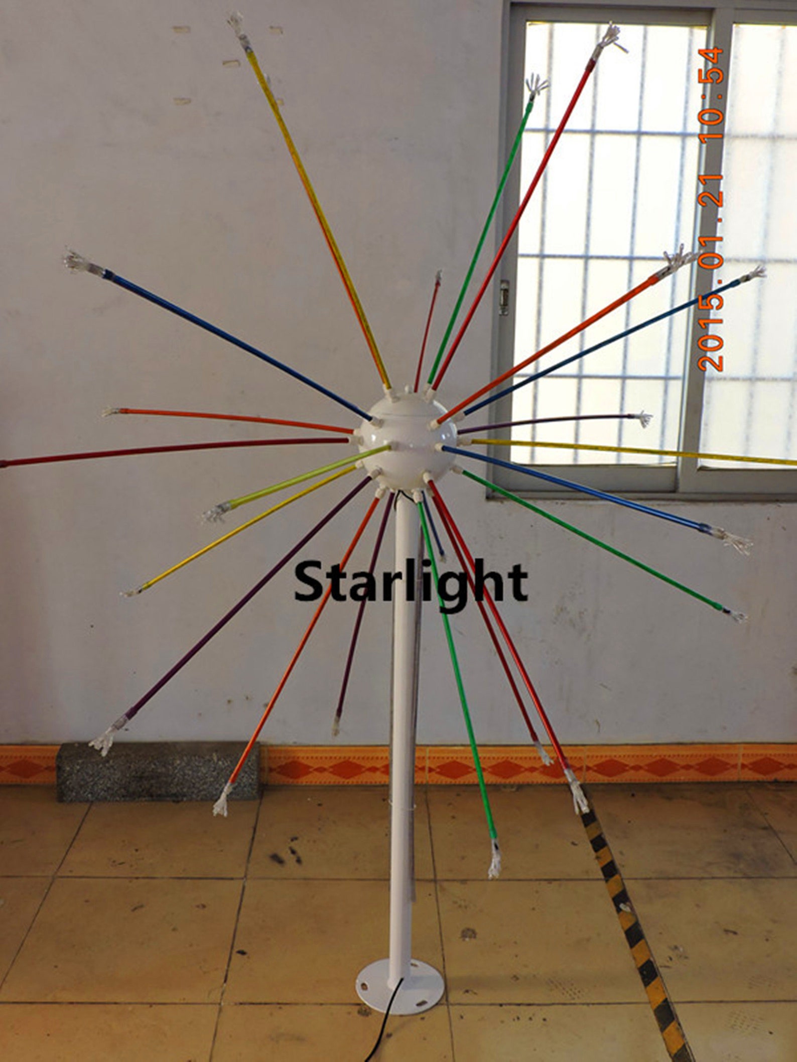 6.5ft/2m Outdoor LED Fireworks Light 5 Colors Changing Red+green+blue ...
