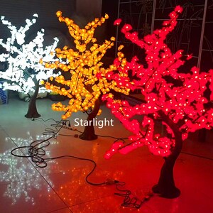 5ft/1.5m 480pcs LED Simulation Christmas Cherry Blossom Tree With ...