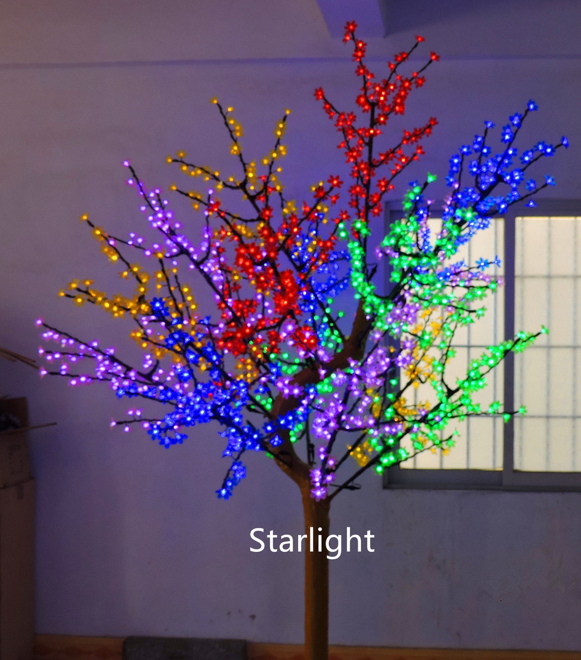 7.5ft Simulation LED Christmas Cherry Blossom Tree With Artificial ...