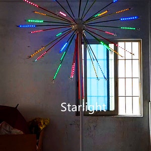 10ft/3.1m Outdoor LED Animated Starburst Fireworks Light Multi-color ...