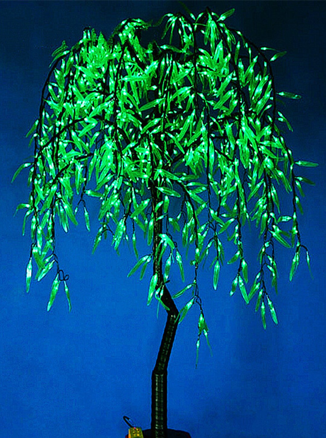 4ft/1.2m LED Artificial Willow Weeping Tree Light 432pcs Leds Green ...
