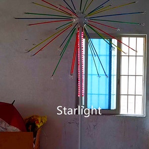 10ft/3.1m Outdoor LED Animated Starburst Fireworks Light Multi-color ...