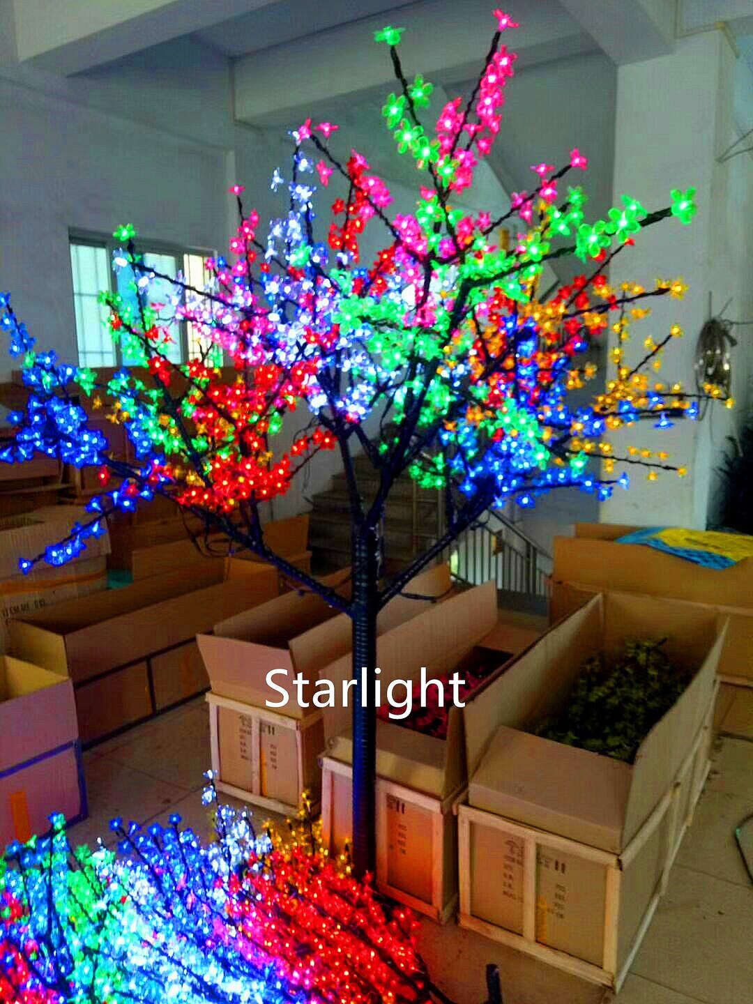 Outdoor 7.5ft 1,152pcs Leds Cherry Blossom Tree Christmas Tree Light ...