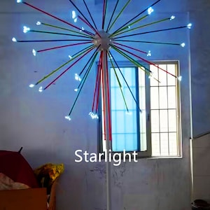 10ft/3.1m Outdoor LED Animated Starburst Fireworks Light Multi-color ...