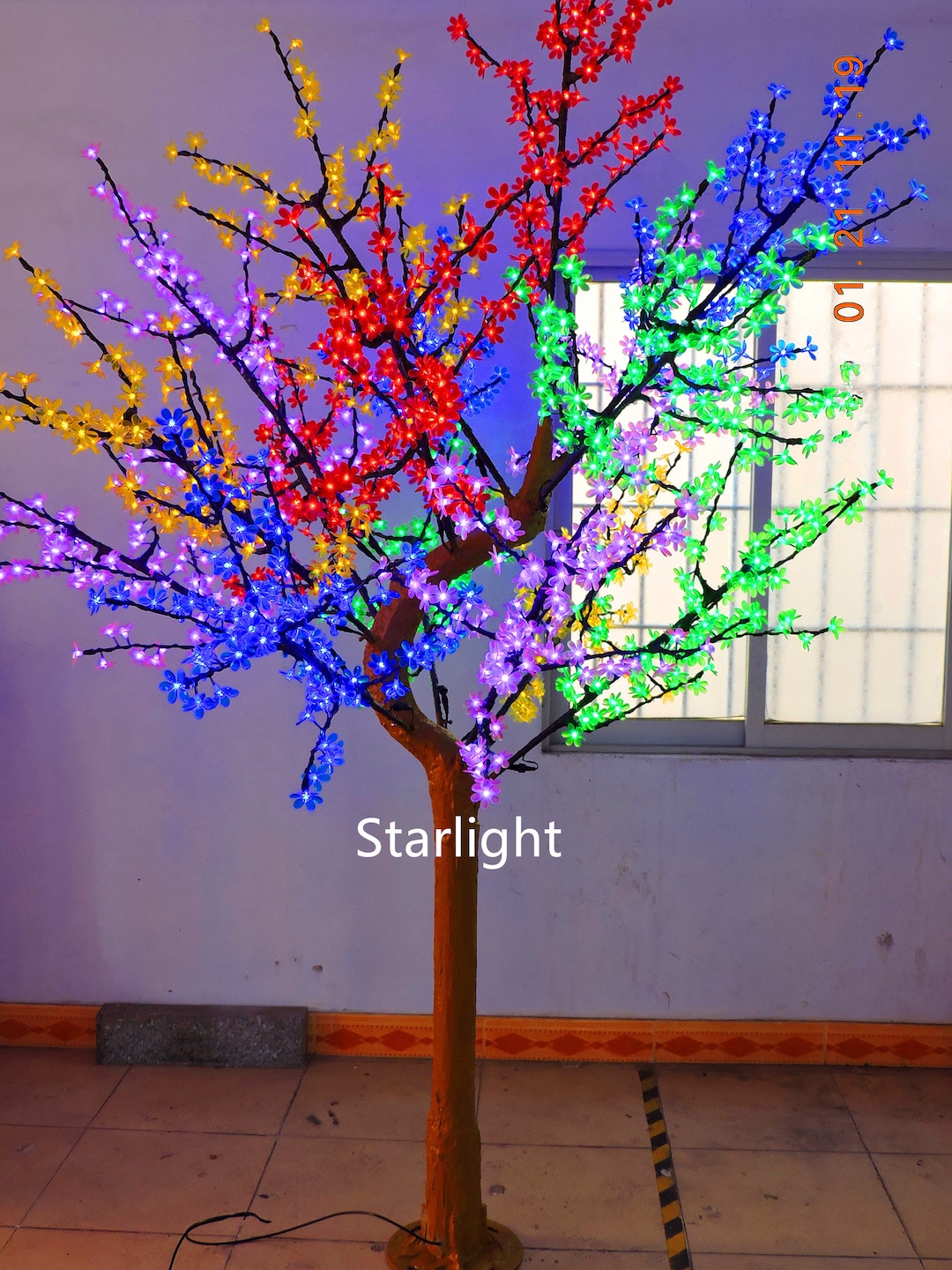 7.5ft Simulation LED Christmas Cherry Blossom Tree With Artificial ...
